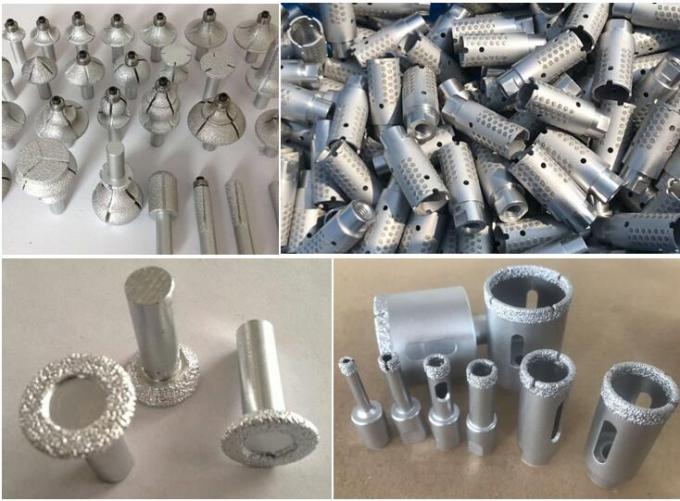Vacuum Brazed Core Drill Bit , M14 Diamond Core Bit Red Color High Speed Vacuum Brazed Core Drill Bit , M14 Diamond Core Bit Red Color High Speed