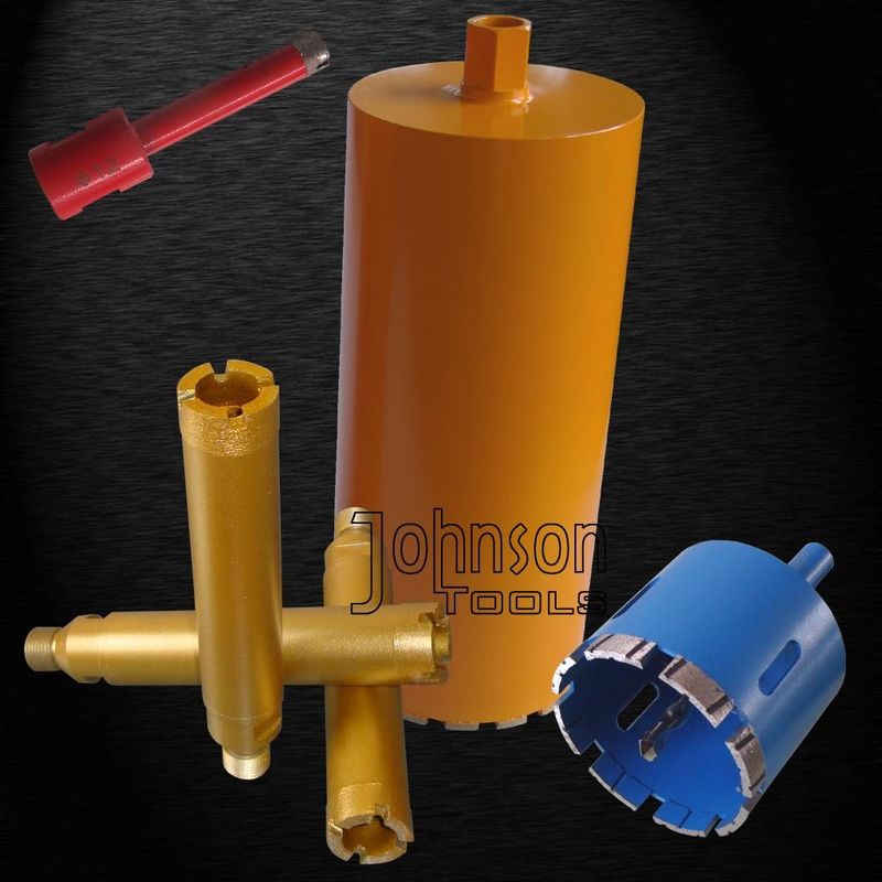 6.5-350mm Diamond Core Drill Bits With Metal Bond Materials Johnson Tools