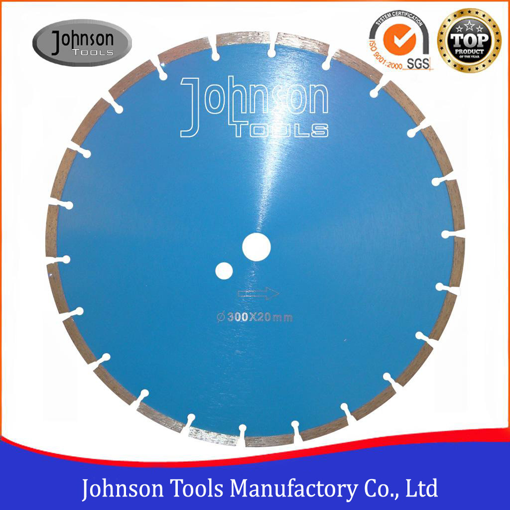 12" Laser Welded Diamond Blades For Fast Cutting , 300 mm Outer Diameter